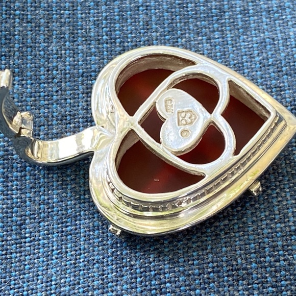 SLANE | Jewelry | Slane Diamond Carnelian Enhancer Necklace Pendant ...